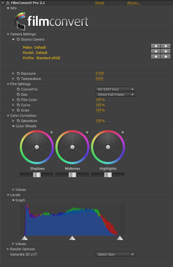 运用After Effects制作FilmConvert胶片预设LUT-炫云官网