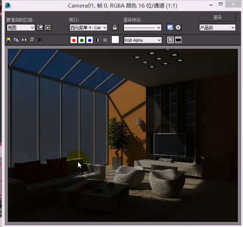 VRay日景效果的表现环境光的布置-炫云官网